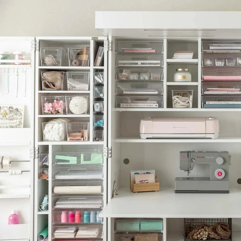 DreamBox Craft Storage Cabinet with Table - Deluxe Crafting Cabinet ...