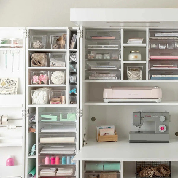DreamBox Craft Storage Cabinet with Table - Deluxe Crafting Cabinet ...