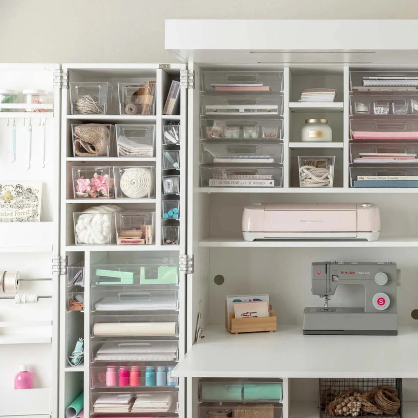 DreamBox Craft Storage Cabinet with Table - Deluxe Crafting Cabinet ...
