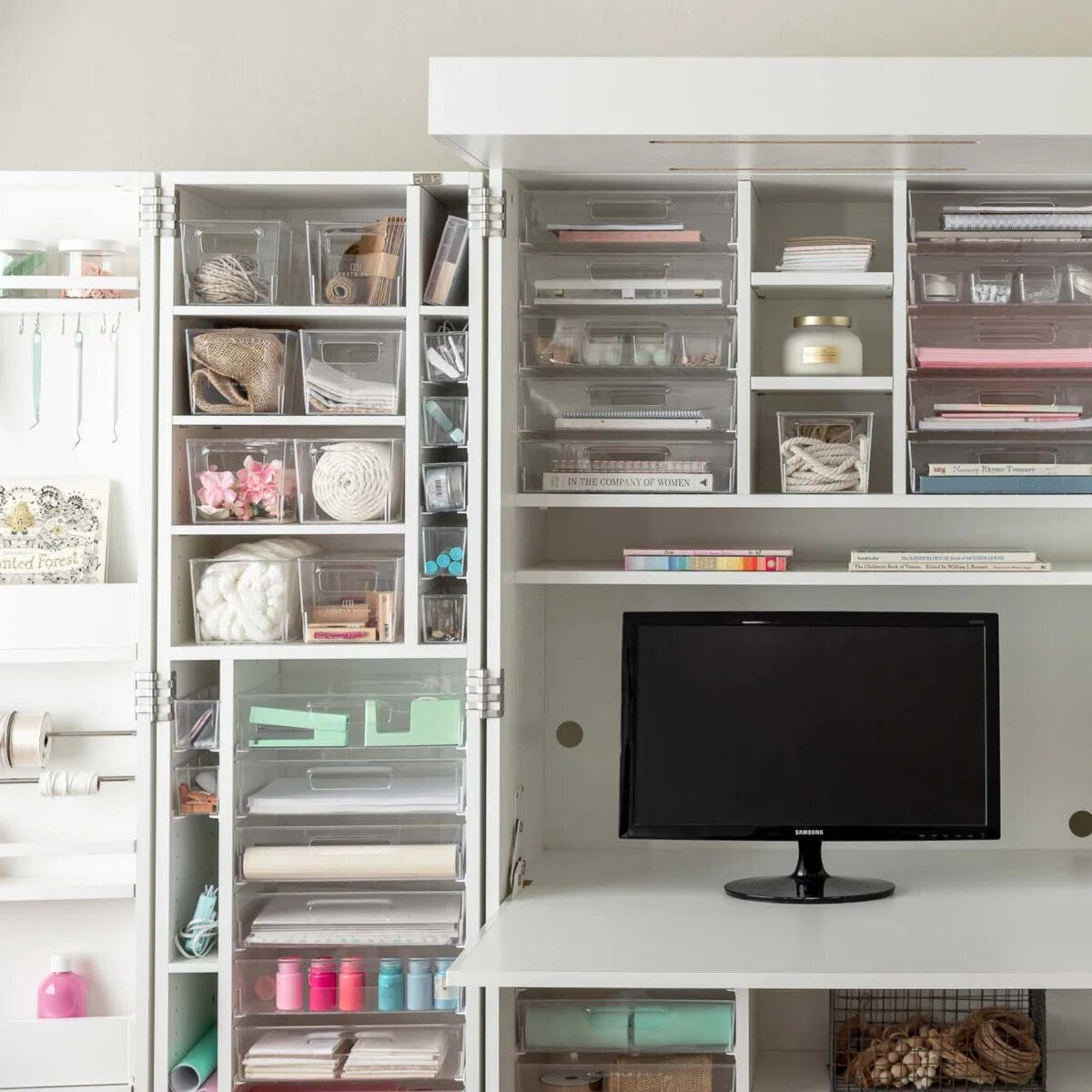DreamBox Craft Storage Cabinet with Table - Deluxe Crafting Cabinet ...