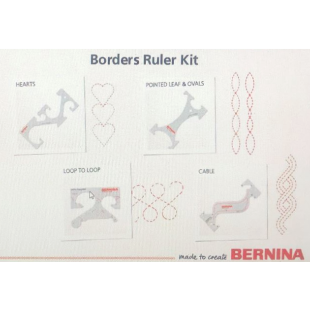 BERNINA Border Ruler Kit, 5 piece set – Creative Sewing Center
