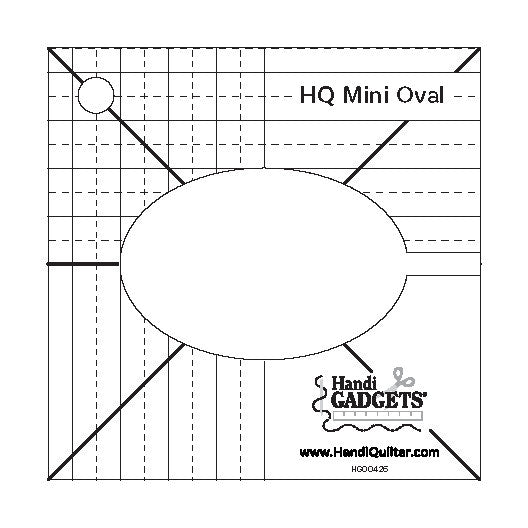 Handi Quilter Mini Oval Template – Creative Sewing Center