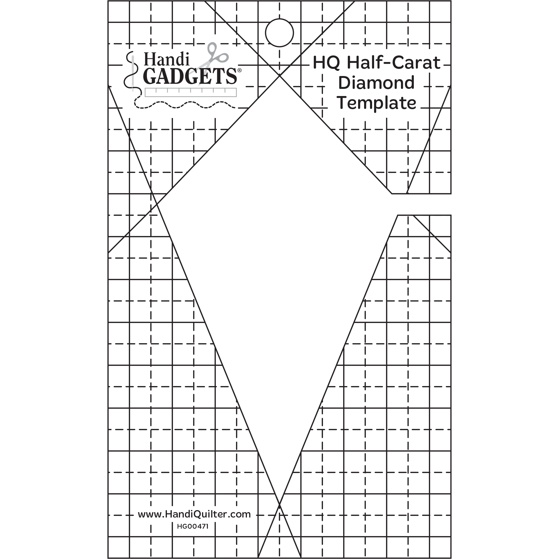 Handi Quilter Half-Carat Diamond Template – Creative Sewing Center
